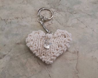 Hand knit key chain | Etsy
