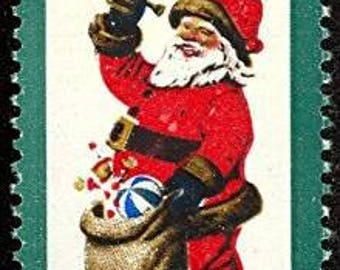 Santa claus stamps | Etsy