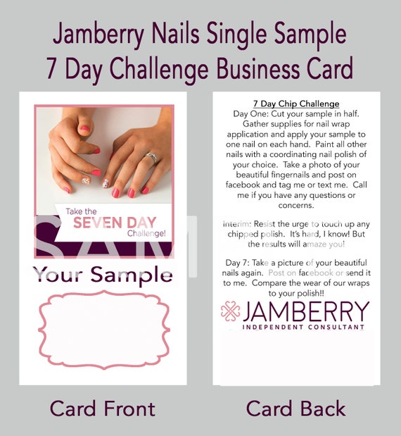 Jamberry 7 Day Challenge Printable