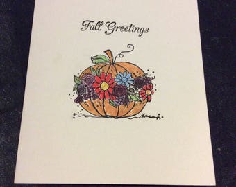 Fall greeting card | Etsy