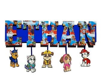 Paw patrol letters | Etsy
