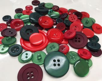 Christmas buttons | Etsy