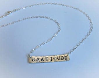 Gratitude jewelry | Etsy