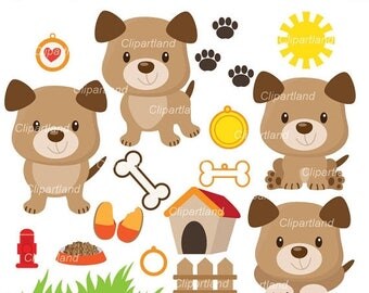 Dog Clipart Clip Art Animal clipart Dog Silhouette Puppy
