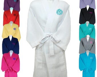 Monogram bathrobe | Etsy