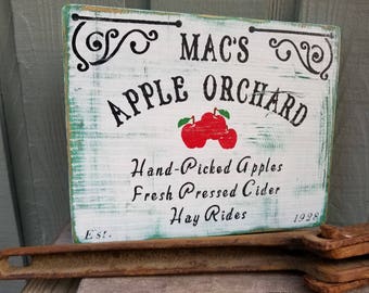 Apple orchard sign | Etsy