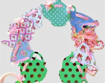 Tea party banner | Etsy