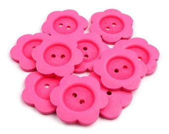 Large flower buttons | Etsy