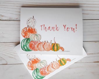 Fall thank you card | Etsy