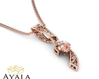 Ayala Jewelry Unique Engagement Ring Rose Gold by AyalaDiamonds