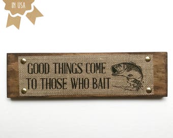 Funny fishing signs | Etsy