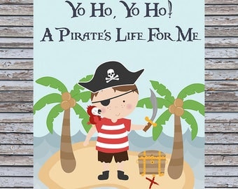 Pirate wall art | Etsy