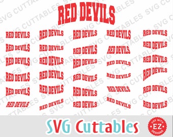 Red devils svg | Etsy