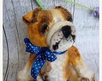 Bulldog plush | Etsy