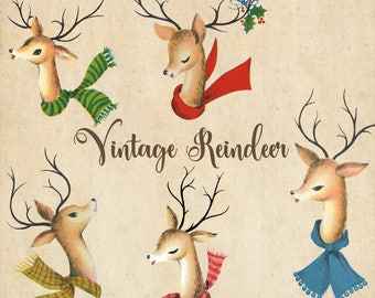 Reindeers clipart | Etsy
