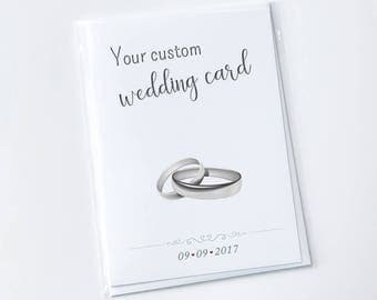 Custom wedding card | Etsy