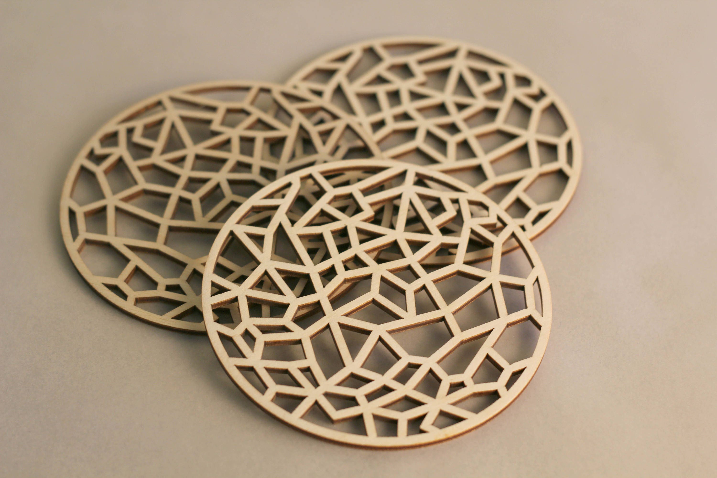 Coasters set Unique coaster Modern drink coasters Geometric