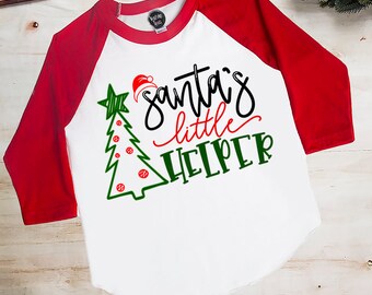 Santas helper shirt | Etsy
