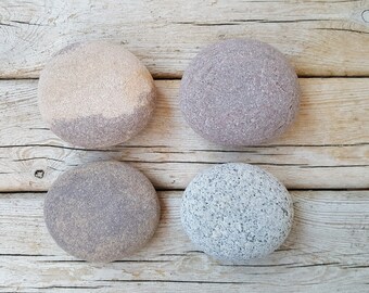 20 Extra Large Sea Stones Light Grey Beach Stones Wedding