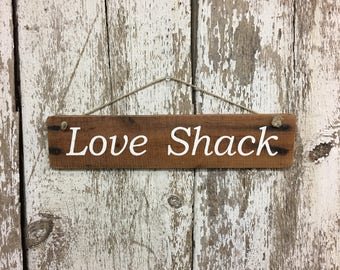 Love shack sign | Etsy