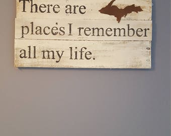 Upper Peninsula silhouette vinyl decal