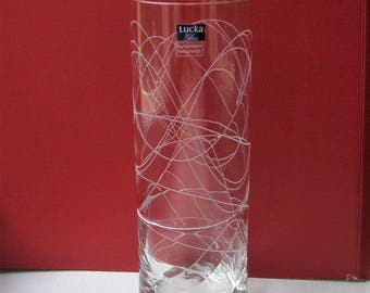 Large glass vase | Etsy