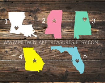 Georgia state decal | Etsy