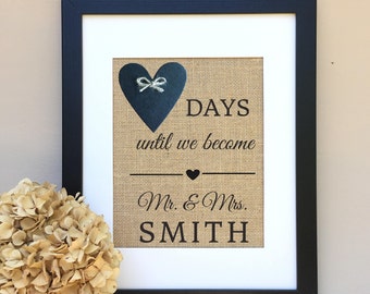 Wedding countdown | Etsy
