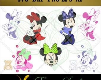 Minnie mouse svg | Etsy