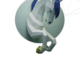 Unicorn papercraft | Etsy