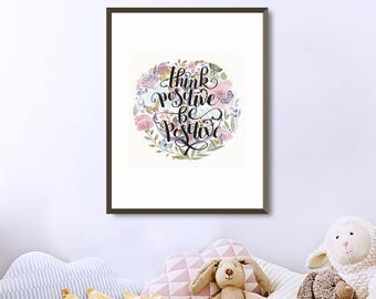 Positive wall art | Etsy
