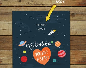 Space valentine | Etsy