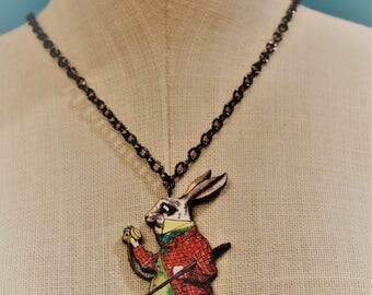 White rabbit jewelry | Etsy