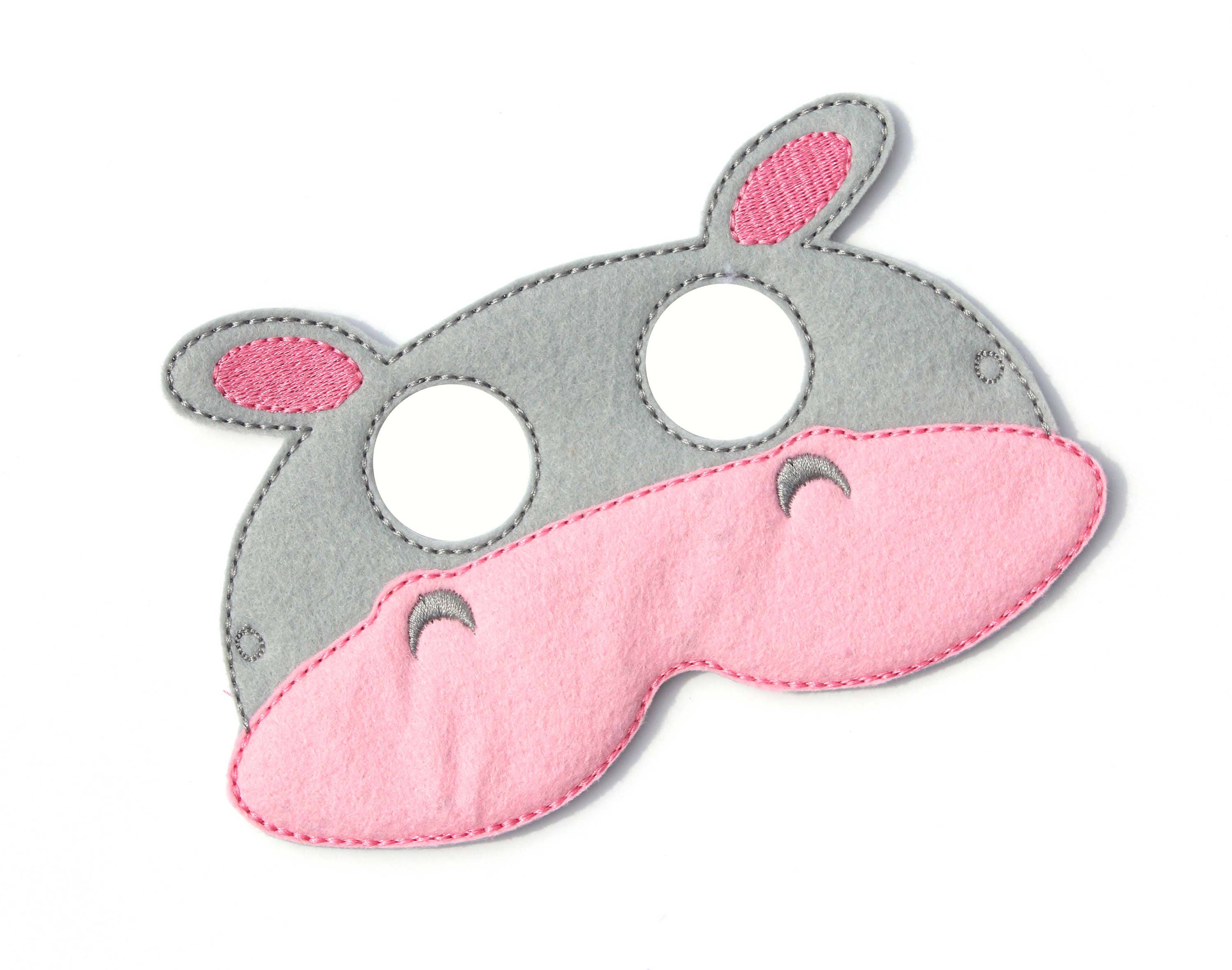 Kids Hippopotamus Mask Hippo Costume Felt Mask Kids Face