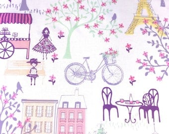 Paris fabric | Etsy
