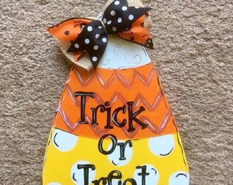 Candy corn sign | Etsy