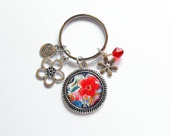 Flower keychain | Etsy