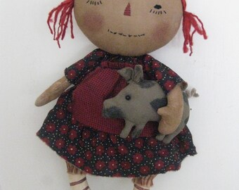 E pattern...Country Primitive doll