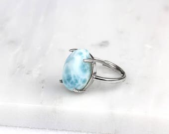 Blue stone ring | Etsy