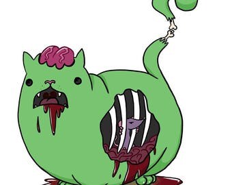 Zombie cat | Etsy