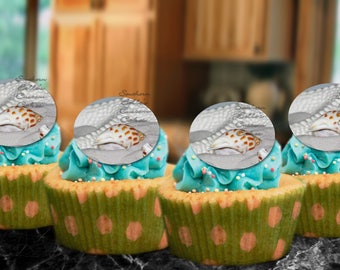 Fish cake topper | Etsy