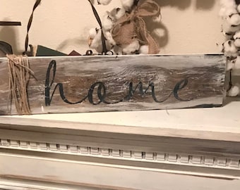 Rustic home sign | Etsy