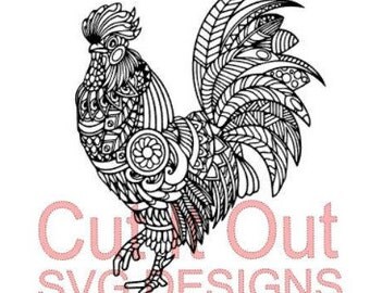 Rooster svg | Etsy