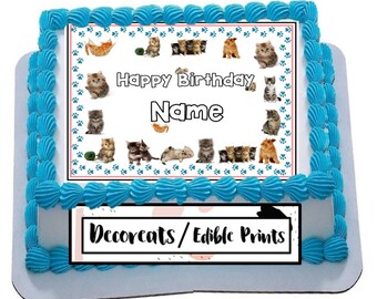 Cat cake toppers | Etsy