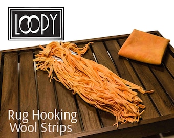 Gorgeous and unique rug hooking kits wool and by LoopyWoolSupply