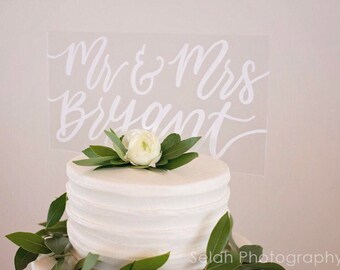 Acrylic cake topper | Etsy