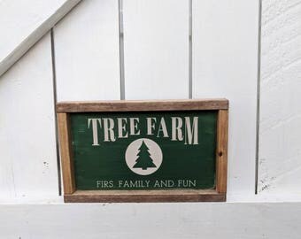 Tree farm sign | Etsy