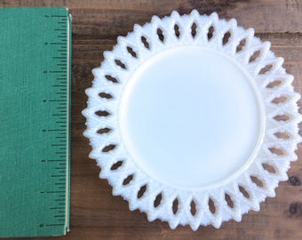 Lace edge plate | Etsy