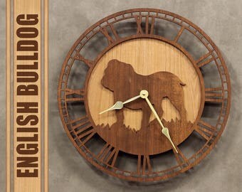 Dog wall clock | Etsy