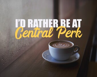 Central perk decal | Etsy